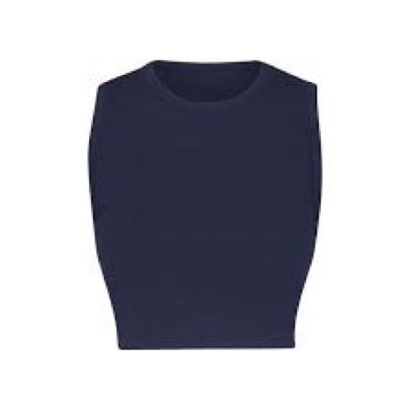 SKIMS | Tops | Skims Navy Crop Tank | Poshmark